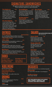 Menu - Parkersburg Brewing Co.